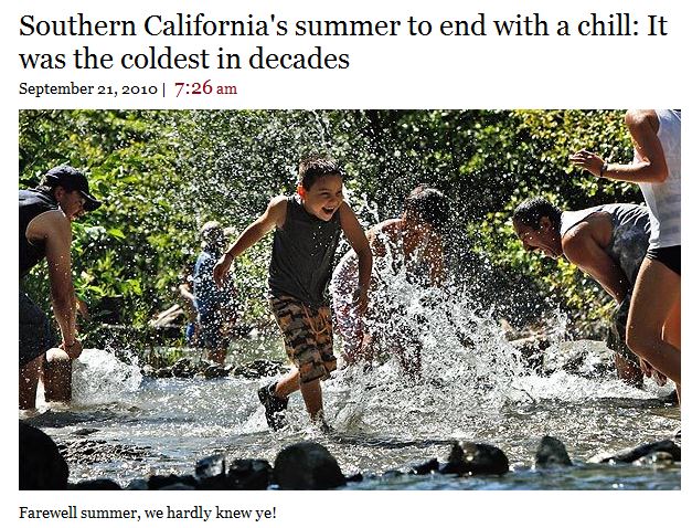 Coldest Summer In Decades In LA | Real Climate Science