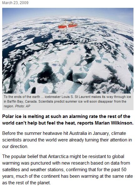 The ice caps are in trouble | Real Climate Science