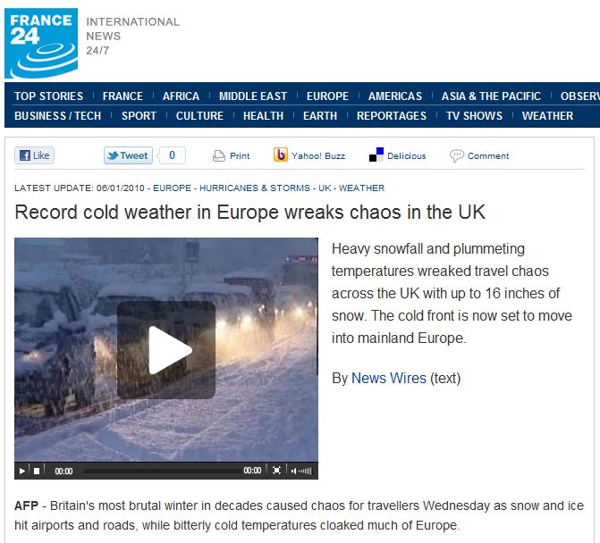 Hottest Year Ever Flashback : Record Cold In Europe Starts And Ends The ...
