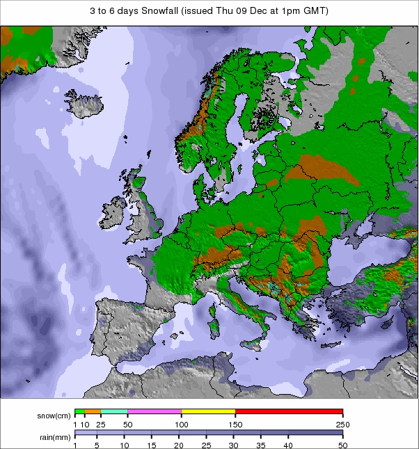 Heavy Snow Headed To Southern Europe | Real Climate Science