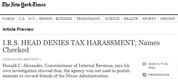 IRS Head Denies Tax Harrasment | Real Climate Science