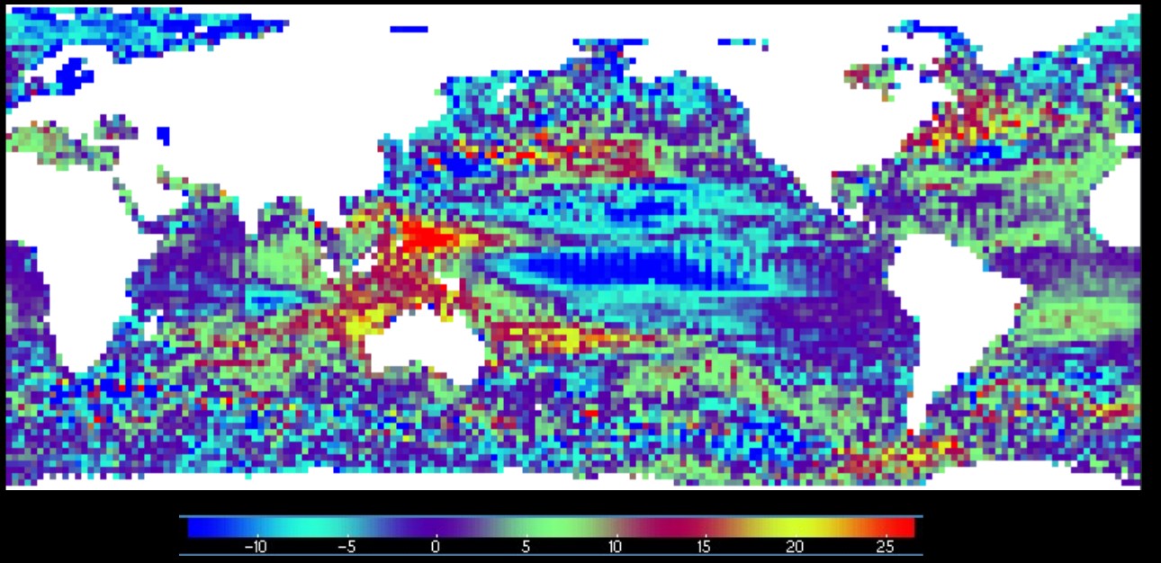Envisat Showed Almost Identical Area Of Rising And Falling Sea Level ...